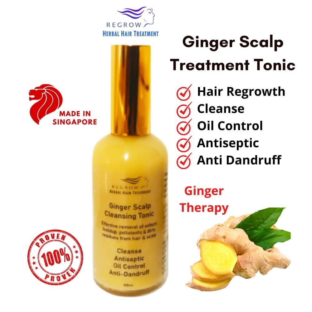 Regrow Ginger Scalp Treatment Tonic for Hair Growth & Anti Hair Loss ...